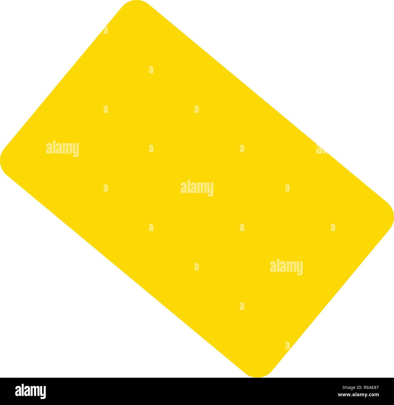 Yellow card icon, flat style Stock Vector Image & Art - Alamy