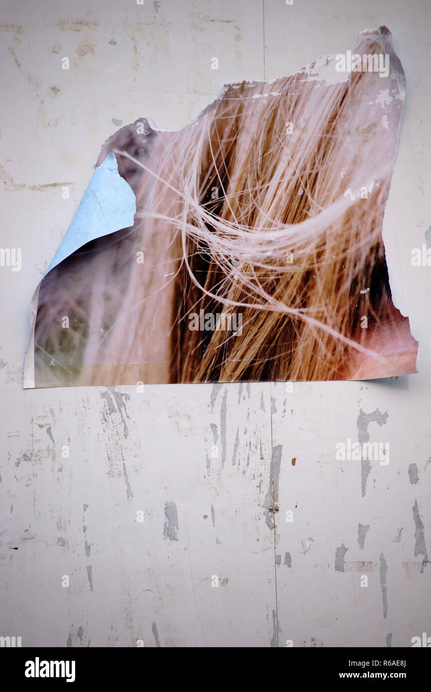 Torn Off Poster Stock Photo - Alamy