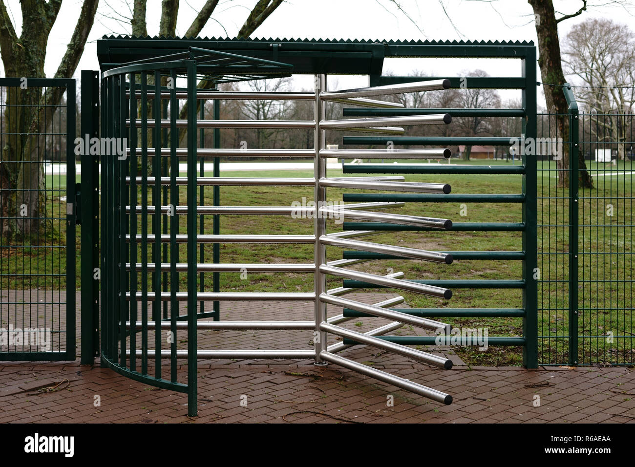 Swimming Pool Entrance With Revolving Door Stock Photo - Alamy