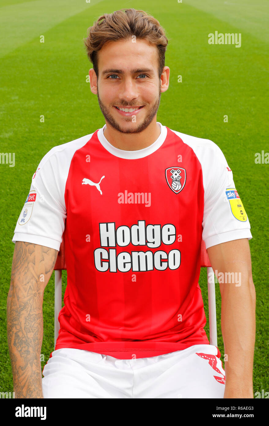 Joe Mattock, Rotherham United Football Club, Photocall, season 2018 ...