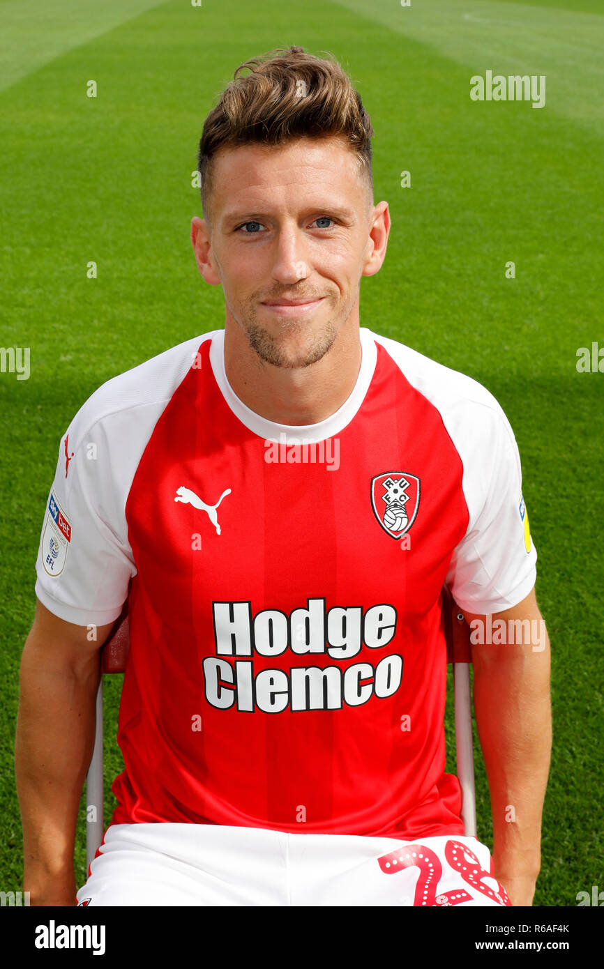 Billy Jones, Rotherham United Football Club, Photocall, season 2018 ...
