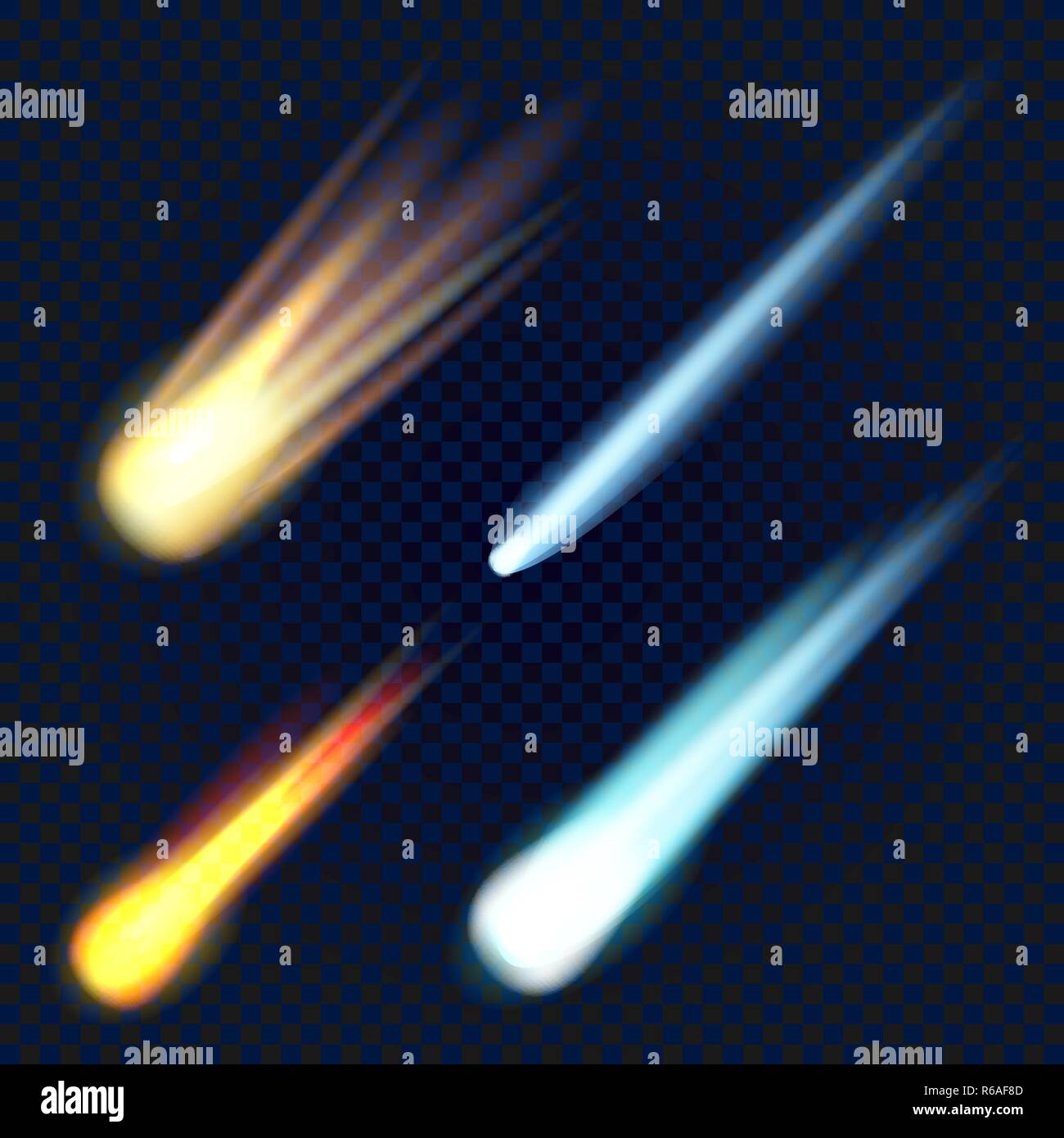 Meteorite icon set. Realistic set of meteorite vector icons for web ...