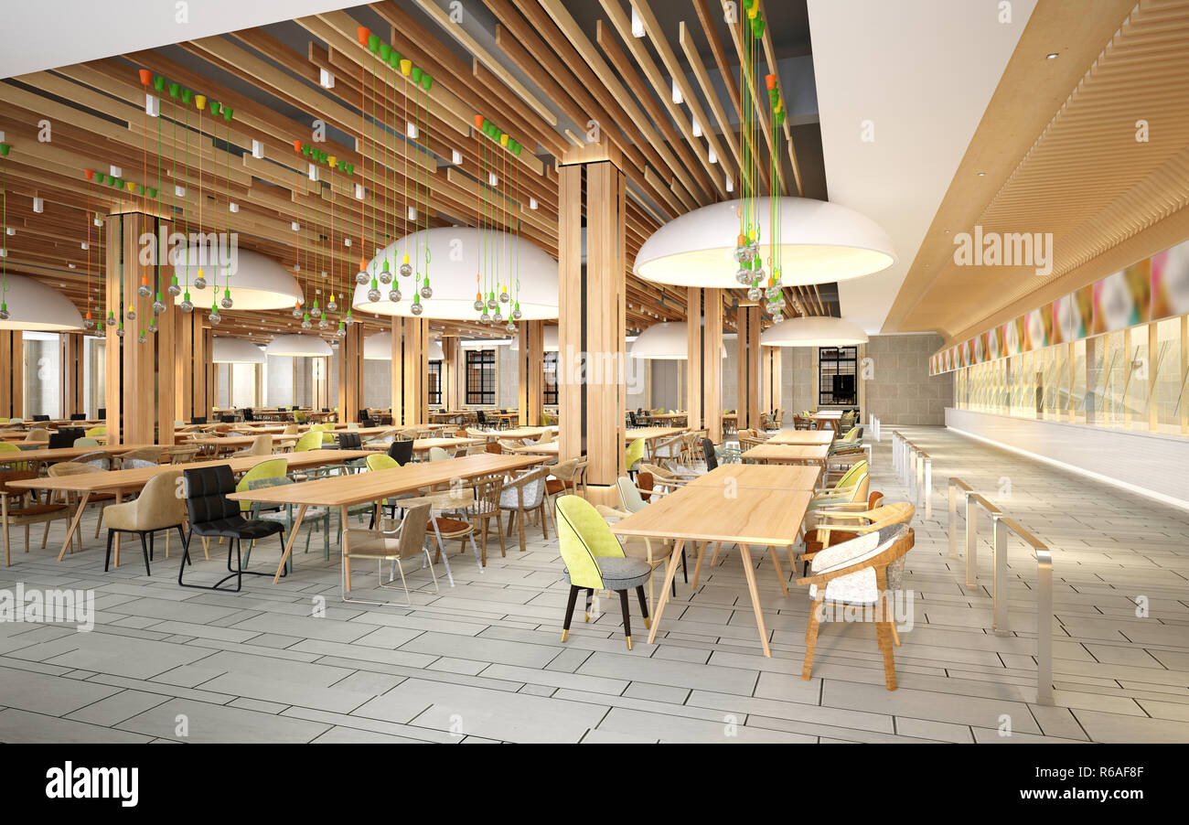 Modern Restaurant Cafe Stock Photo - Alamy