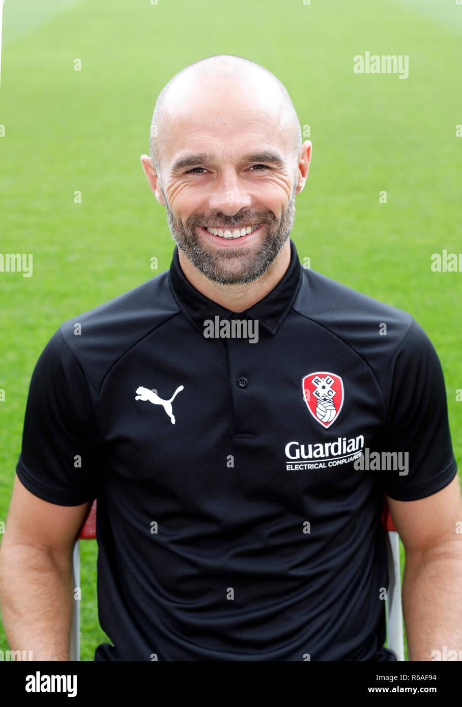 Paul Warne - Manager, Rotherham United Football Club, Photocall, season ...