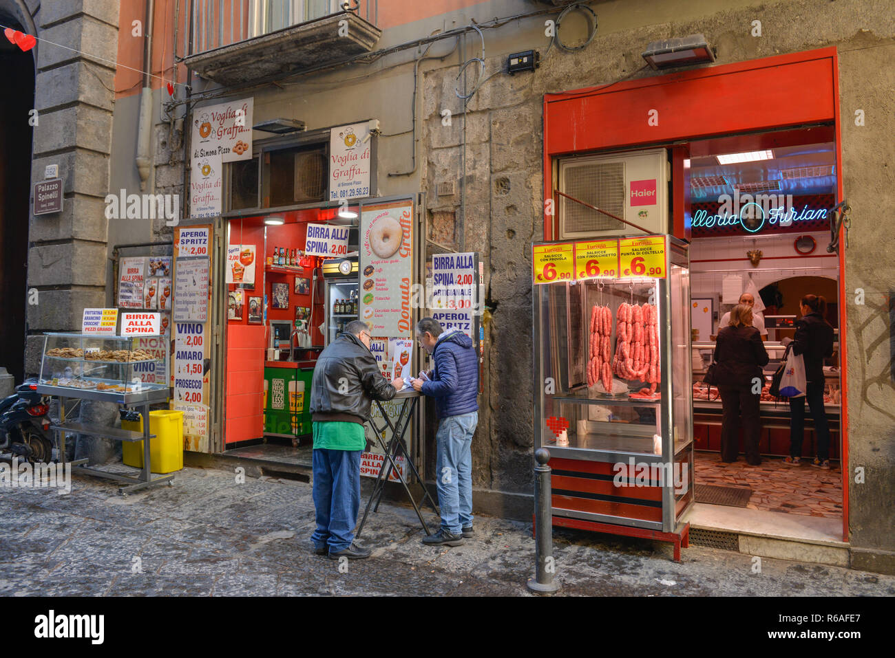 Butcher shop, Via dei Tribunali, Naples, Italy, Fleischerei, Neapel ...