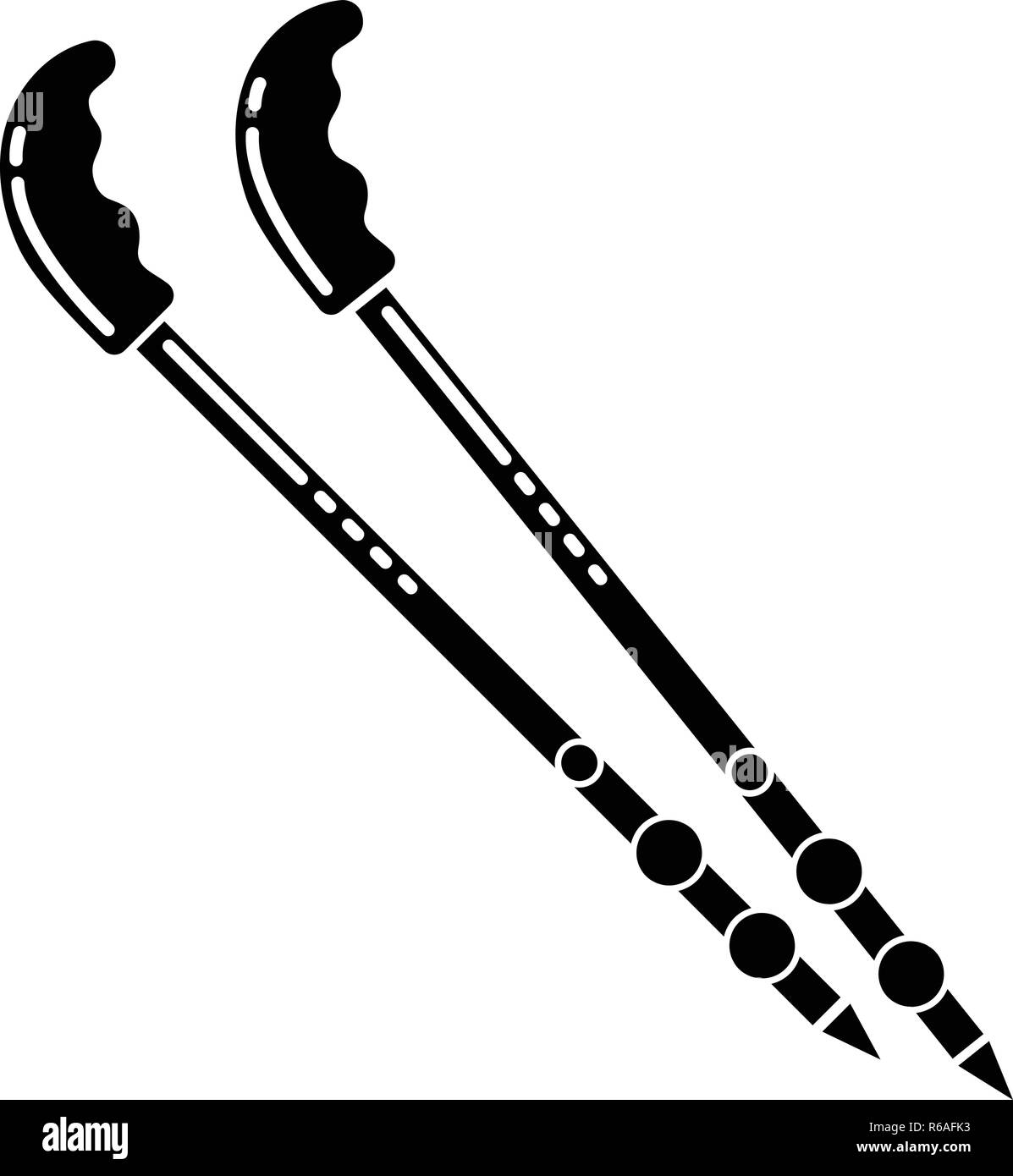 Hiking stick icon, simple style Stock Vector Image & Art - Alamy