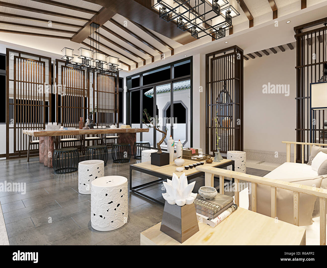 Modern Working Office Interior Stock Photo - Alamy