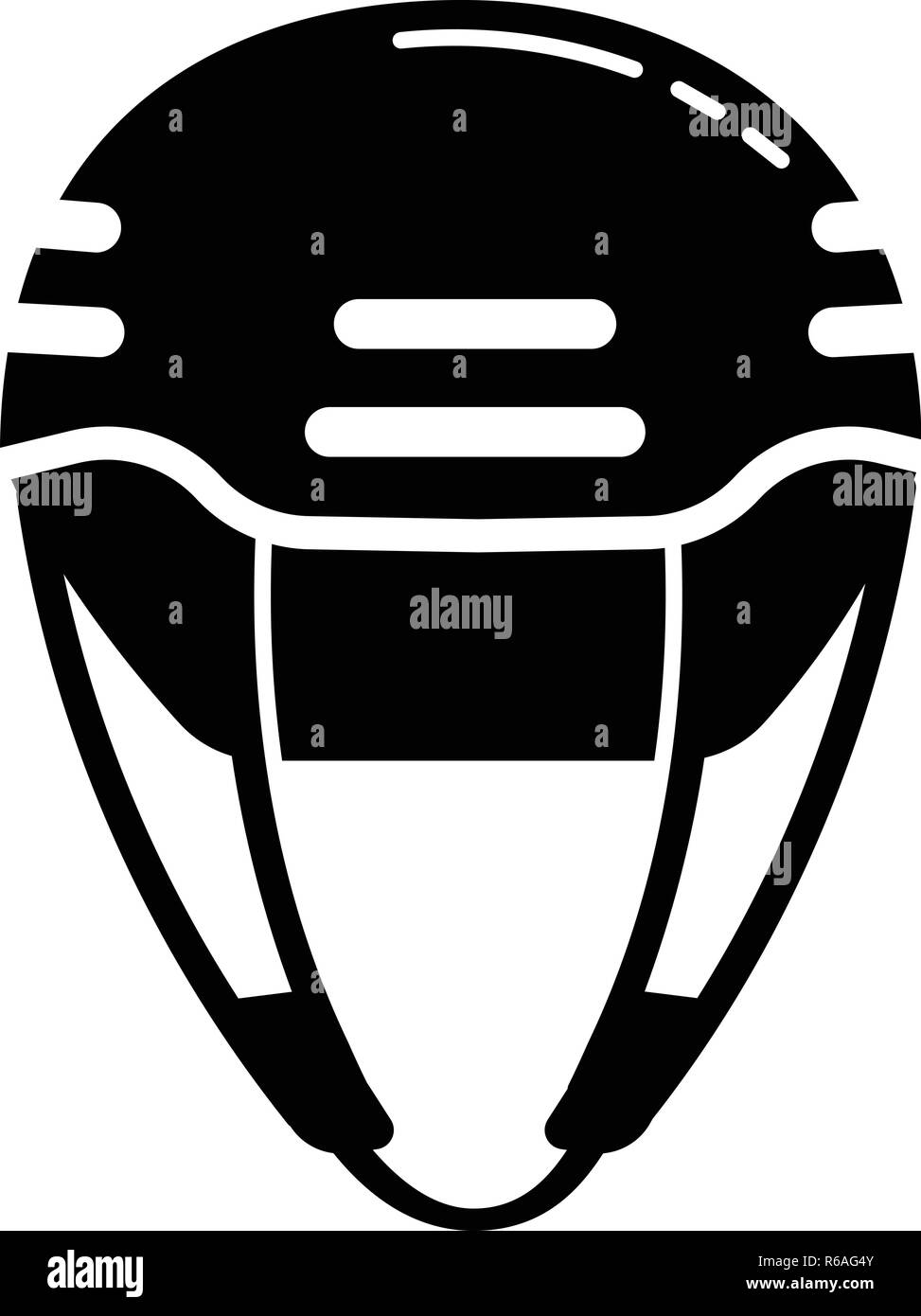 Climbing helmet icon white Stock Vector Images - Alamy