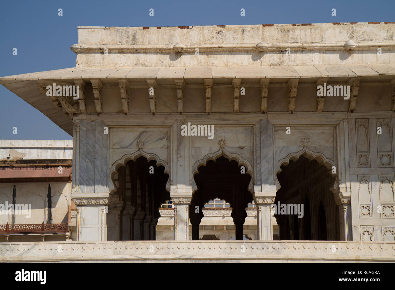agra red fort in india Stock Photo - Alamy