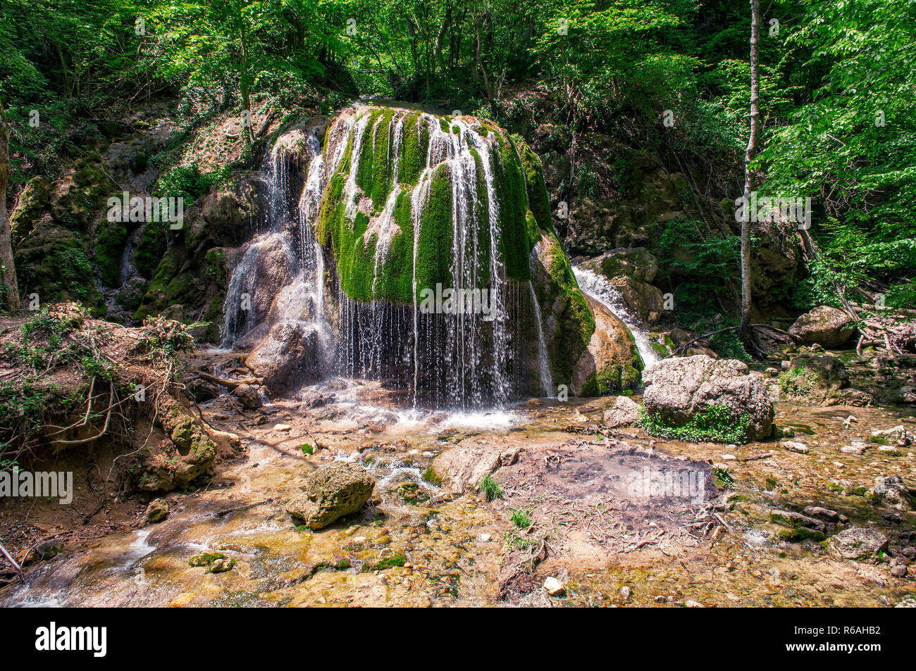 Waterfall silver streams in hi-res stock photography and images - Alamy