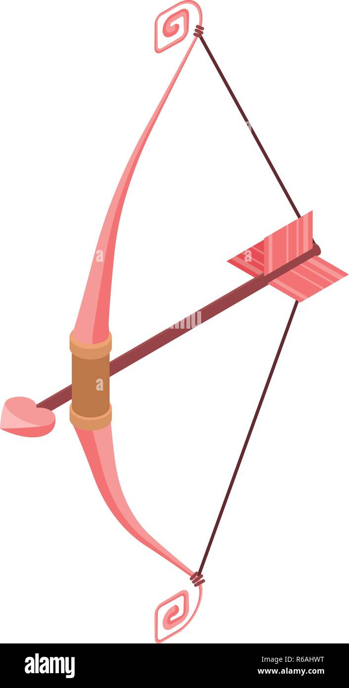 Cupid bow weapon icon, isometric style Stock Vector Image & Art - Alamy