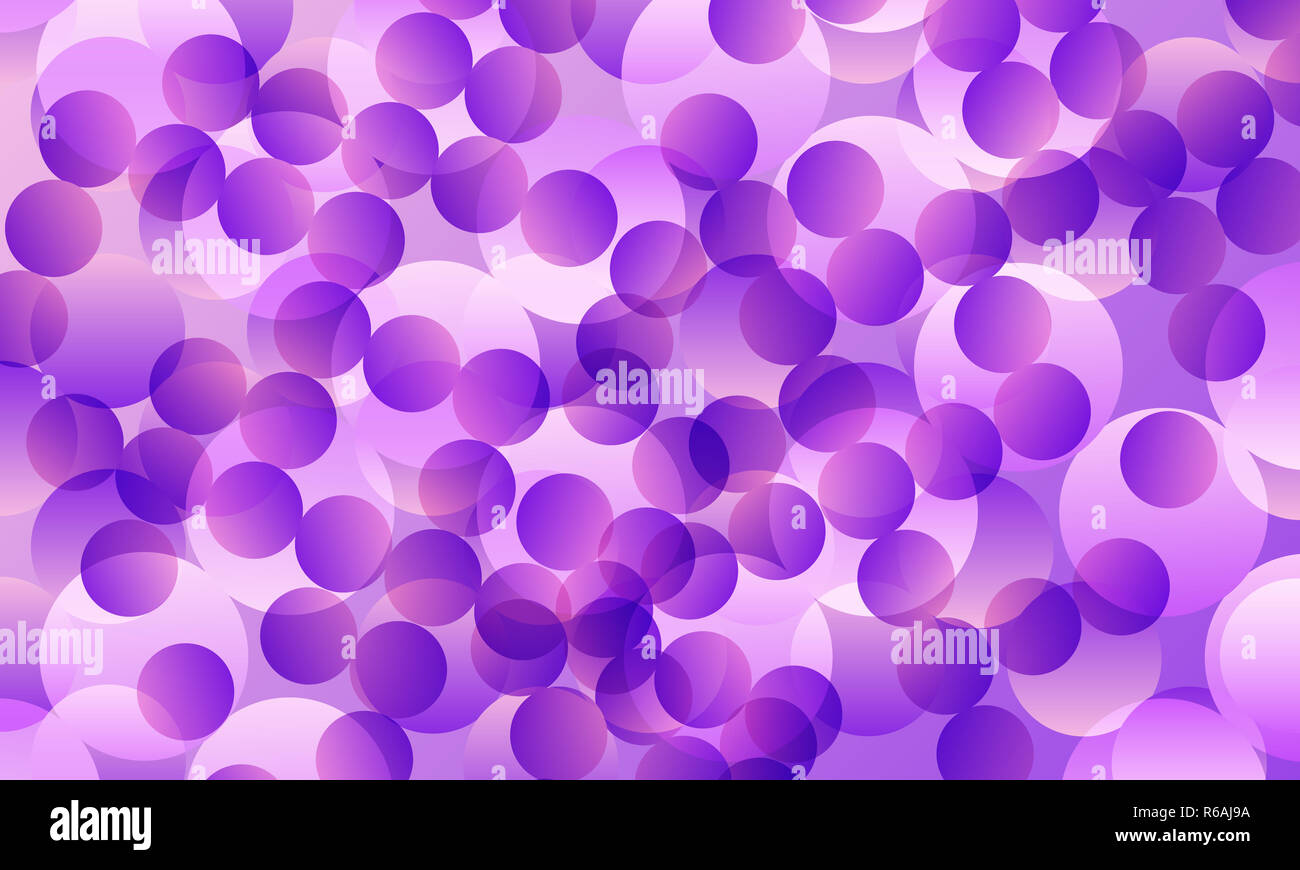 Proton violet abstract background full of circles of various ...