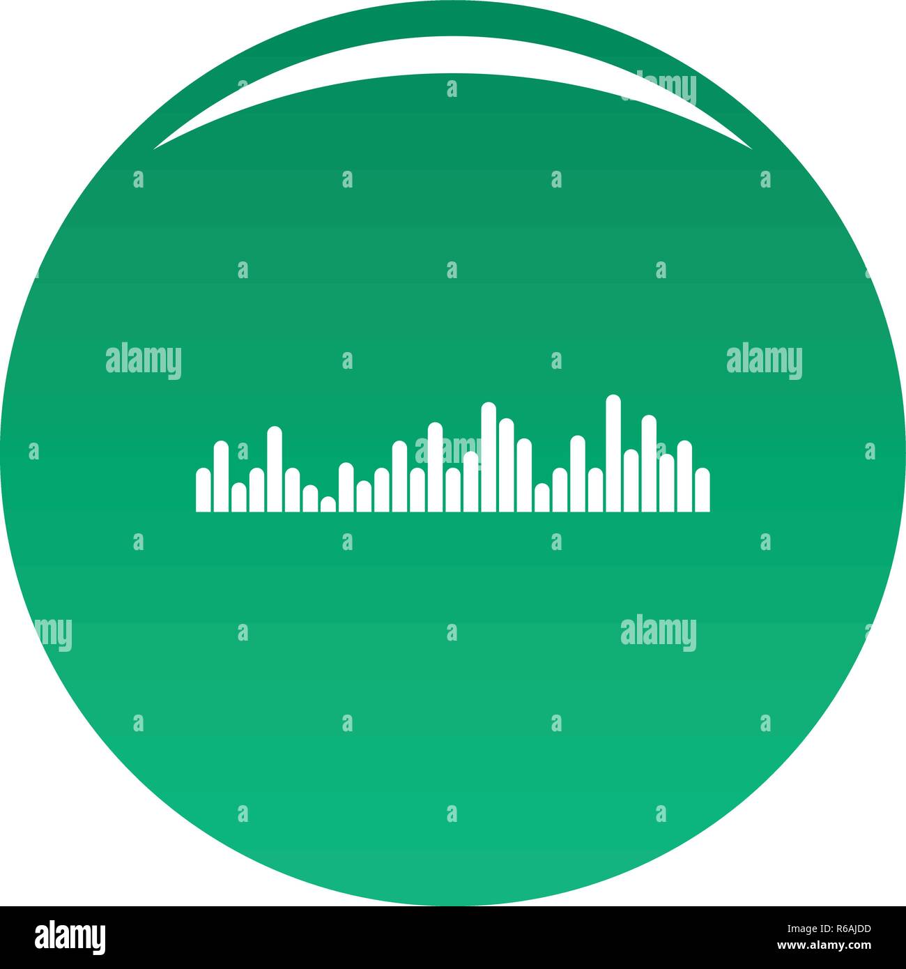 Equalizer vibration icon. Simple illustration of equalizer vibration ...
