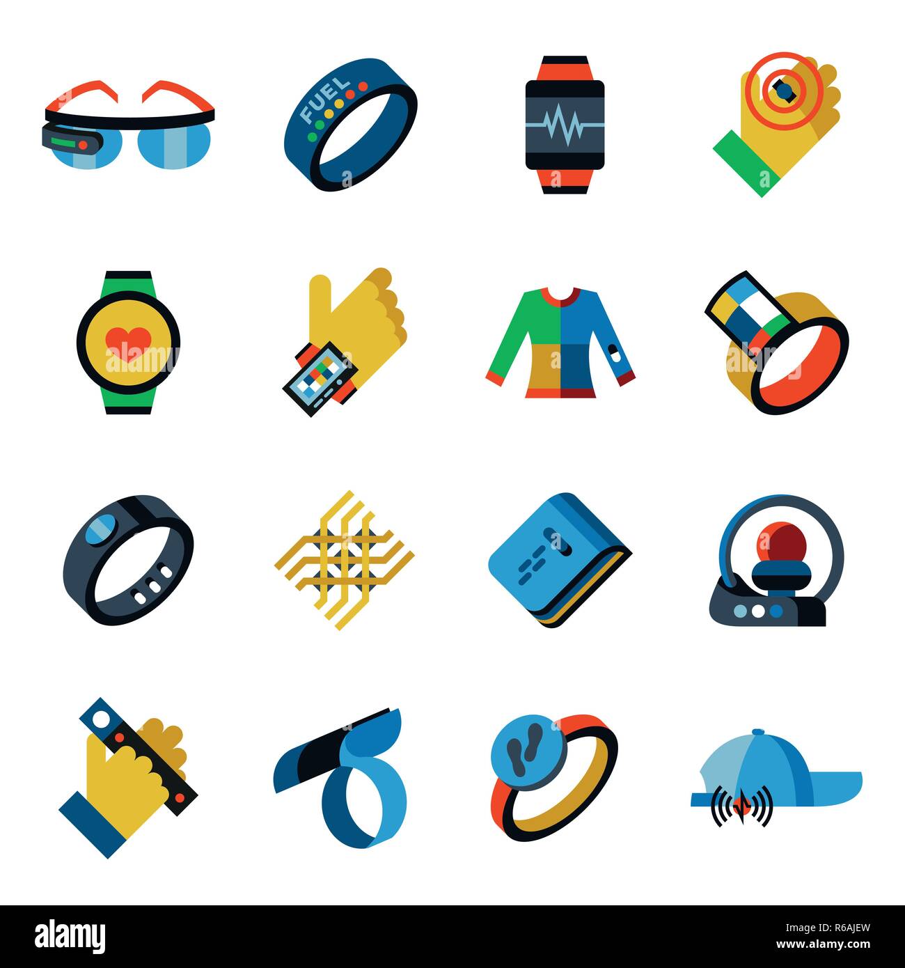 Wearables vector vectors hi-res stock photography and images - Alamy