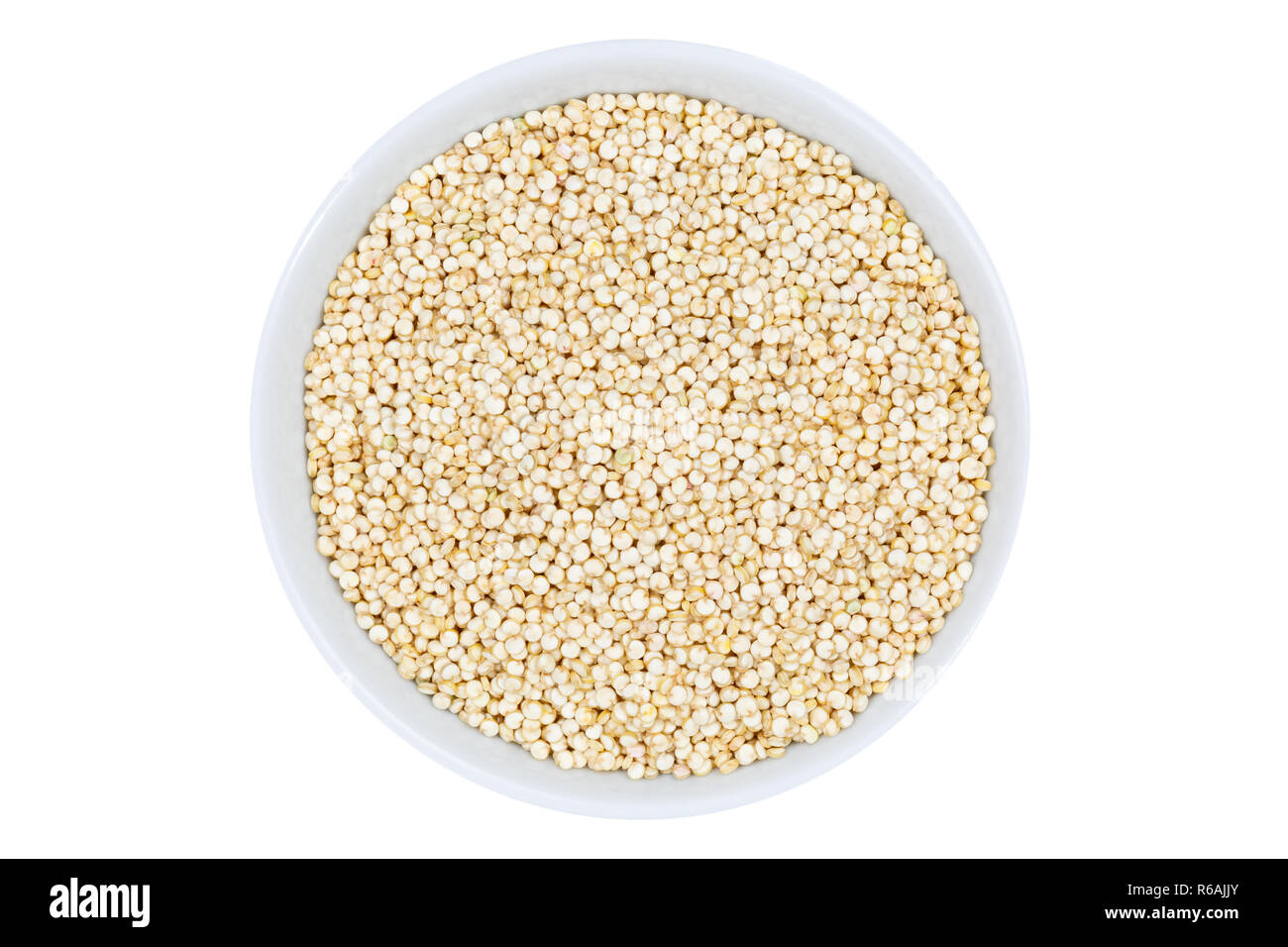 quinoa superfood isolated from above isolated cut out Stock Photo - Alamy
