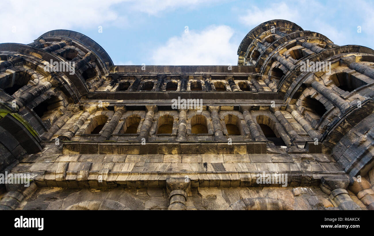 ancient roman monument Porta Nigra in Trier Stock Photo - Alamy