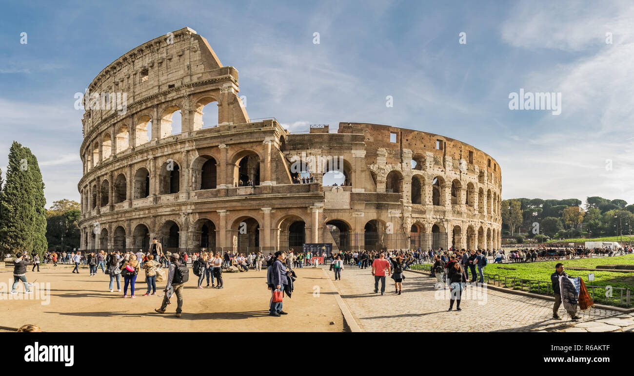 The Colosseum is an amphitheatre in Rome, Italy Stock Photo - Alamy