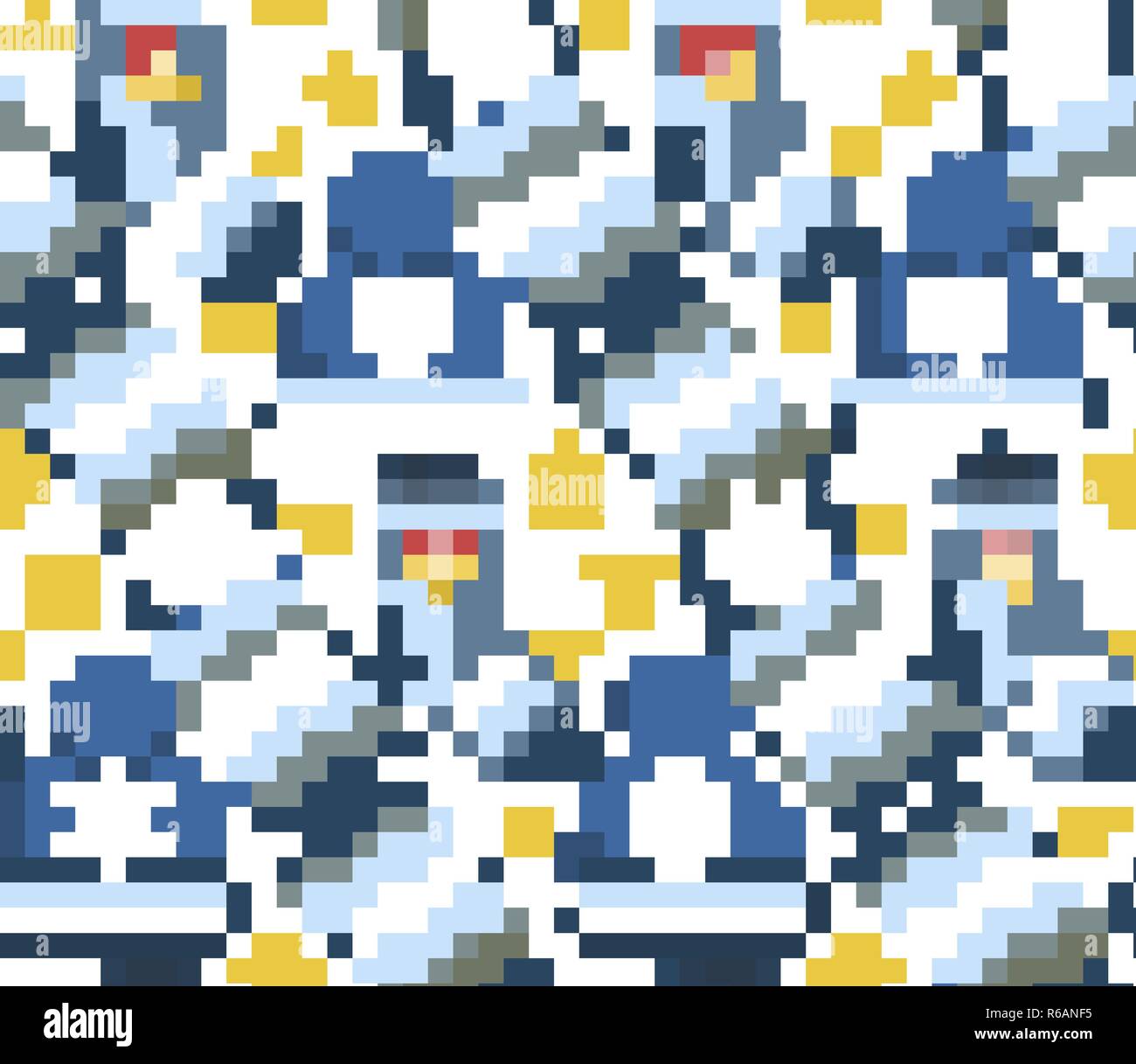 Holiday Christmas seamless pattern. Winter clothes endless texture ...