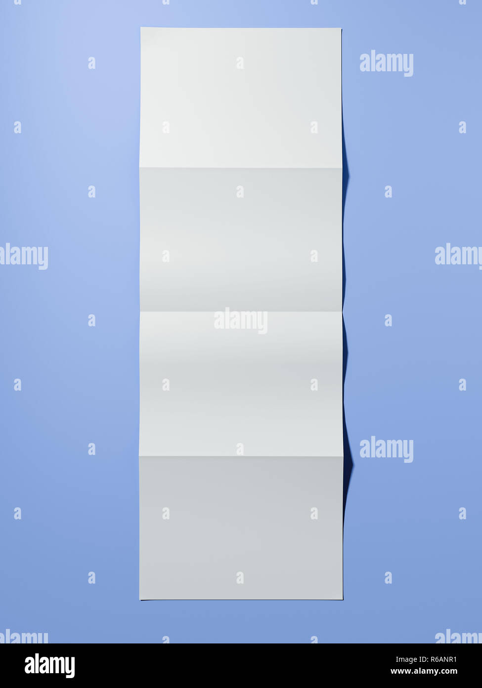 Blank white leaflet. 3d rendering Stock Photo - Alamy
