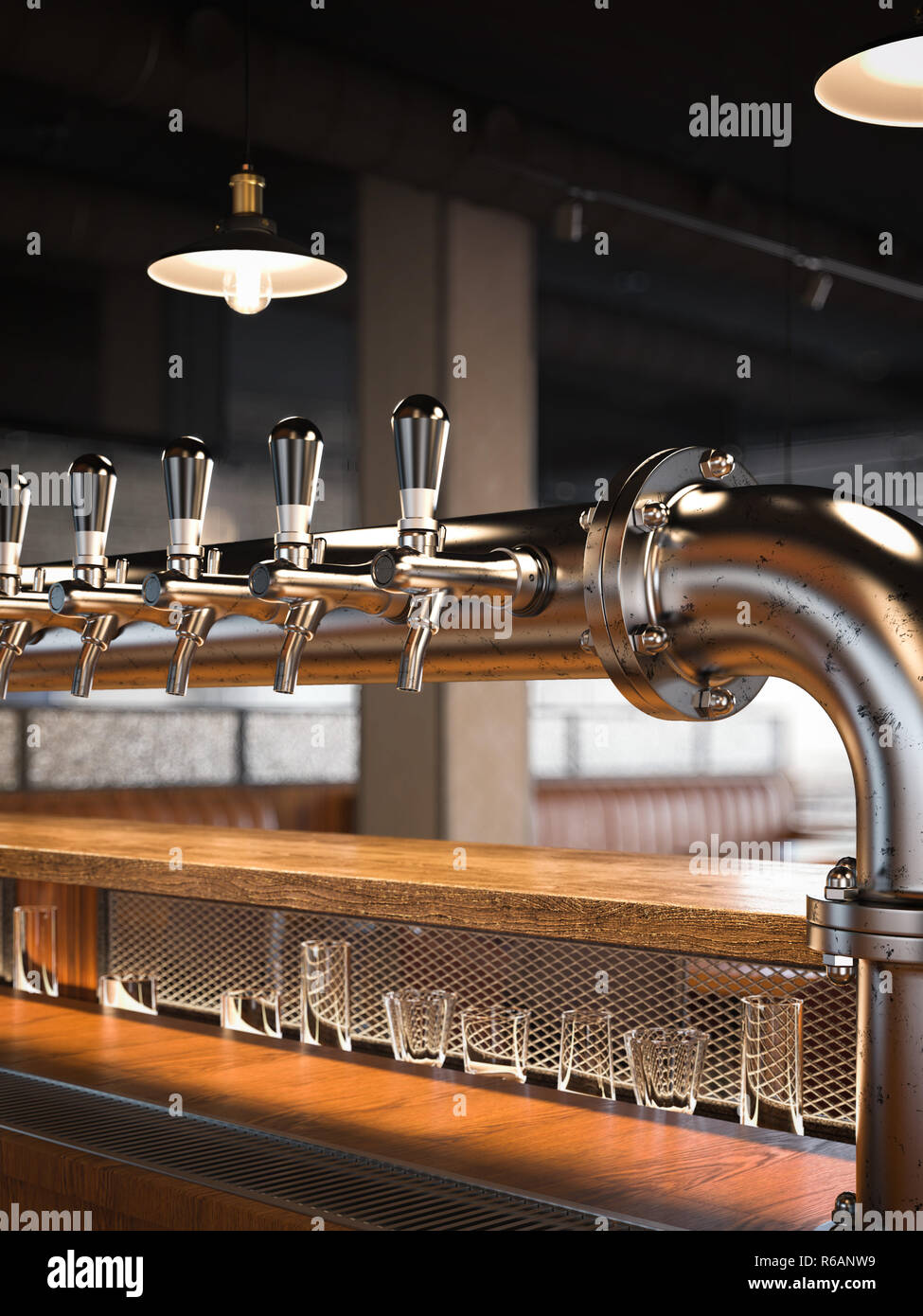 Restaurant building rendering hi-res stock photography and images - Alamy