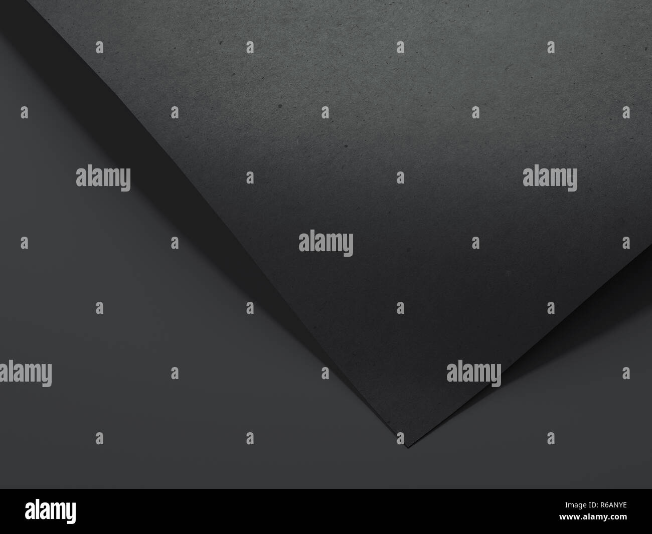 Black paper sheet. 3d rendering Stock Photo - Alamy
