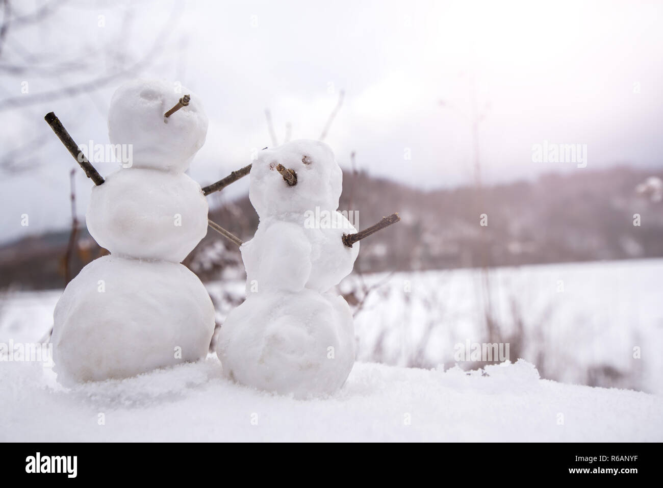 Real snowmen hi-res stock photography and images - Alamy