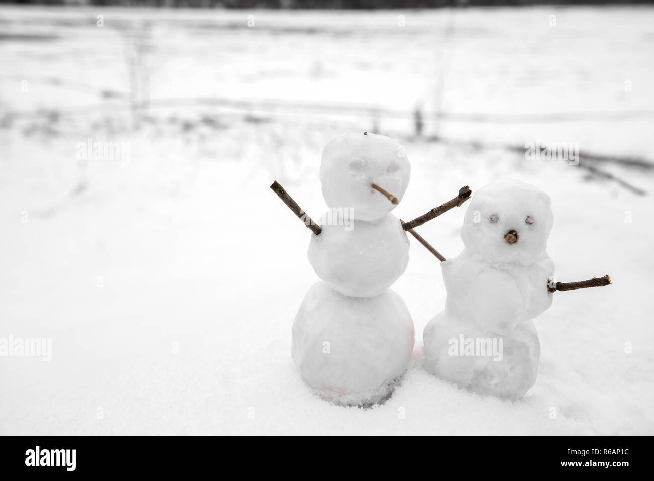 Real snowmen hi-res stock photography and images - Alamy