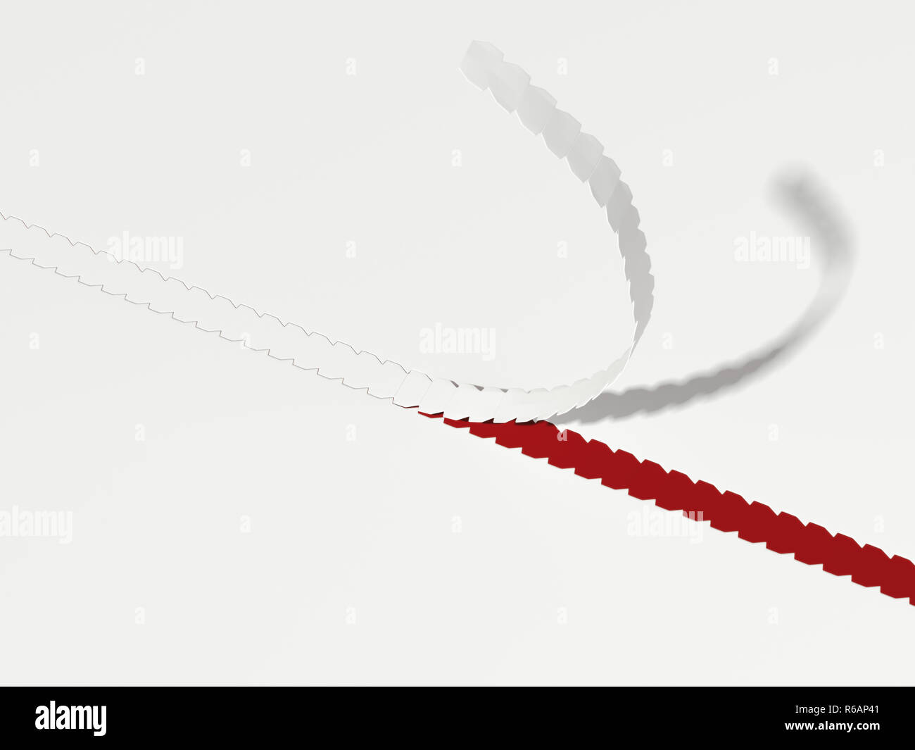 Red tear strip. 3d rendering Stock Photo - Alamy