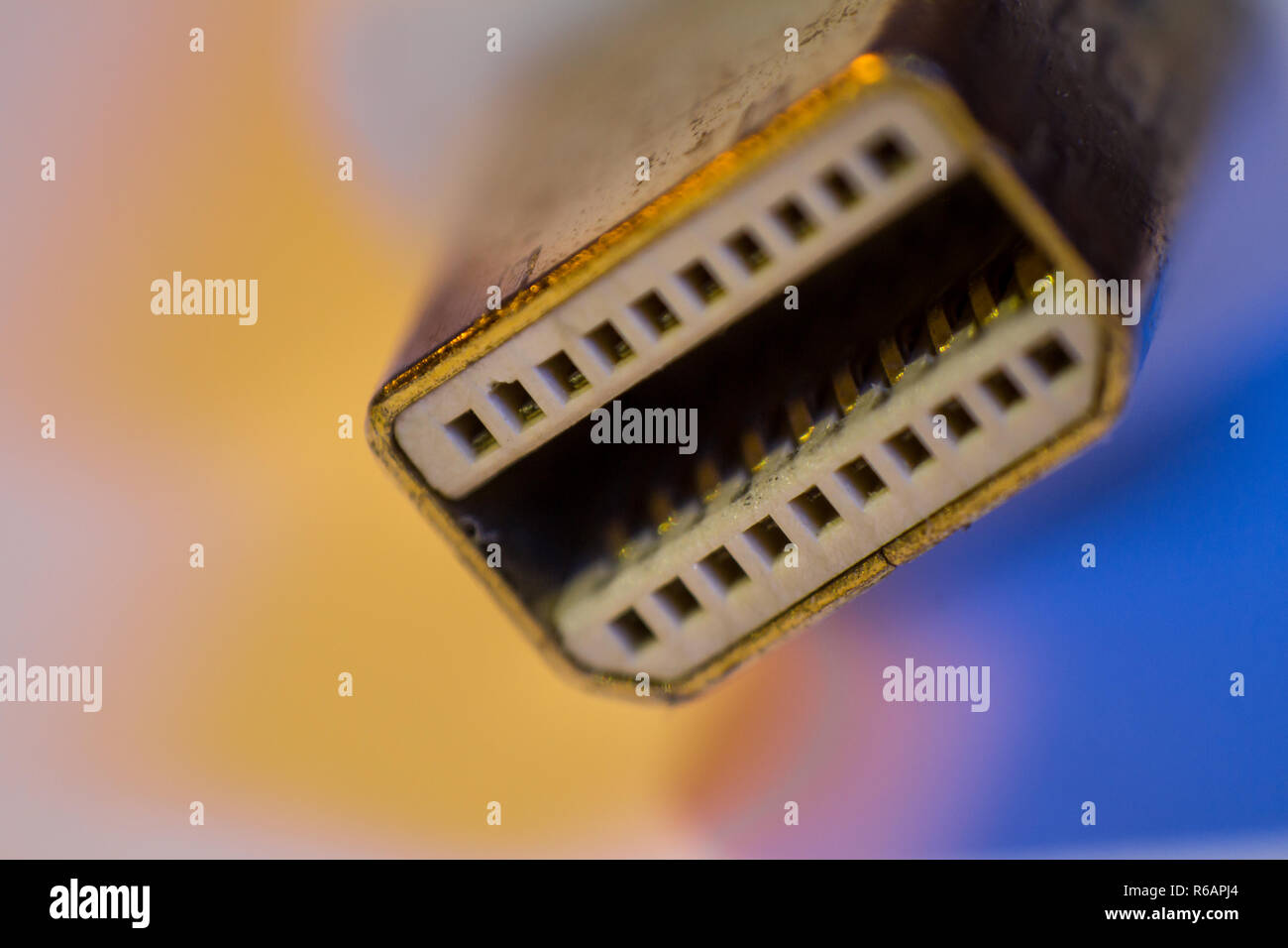 Macro closeup mini displayport hi-res stock photography and images - Alamy