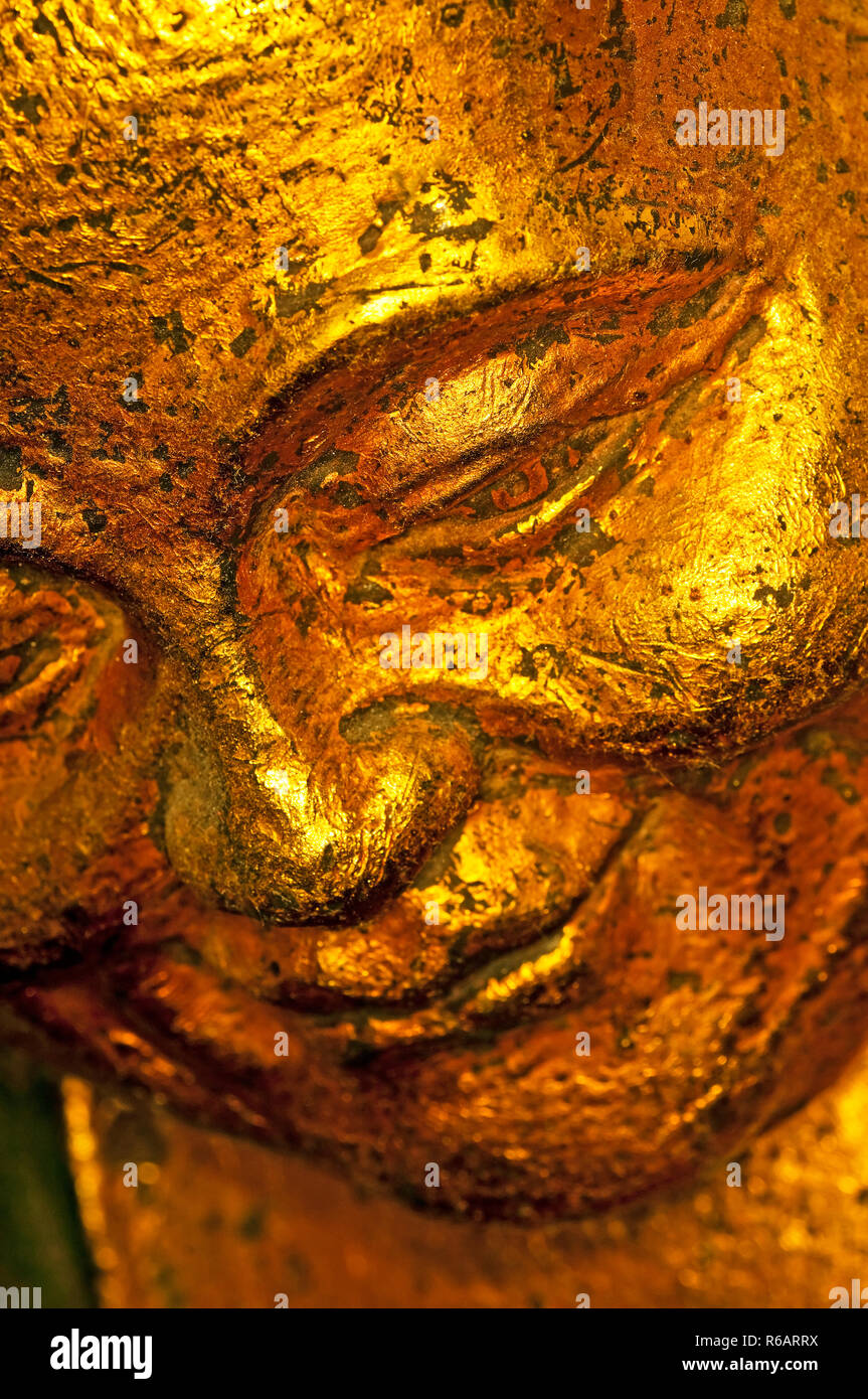 Funny golden buddha hi-res stock photography and images - Alamy
