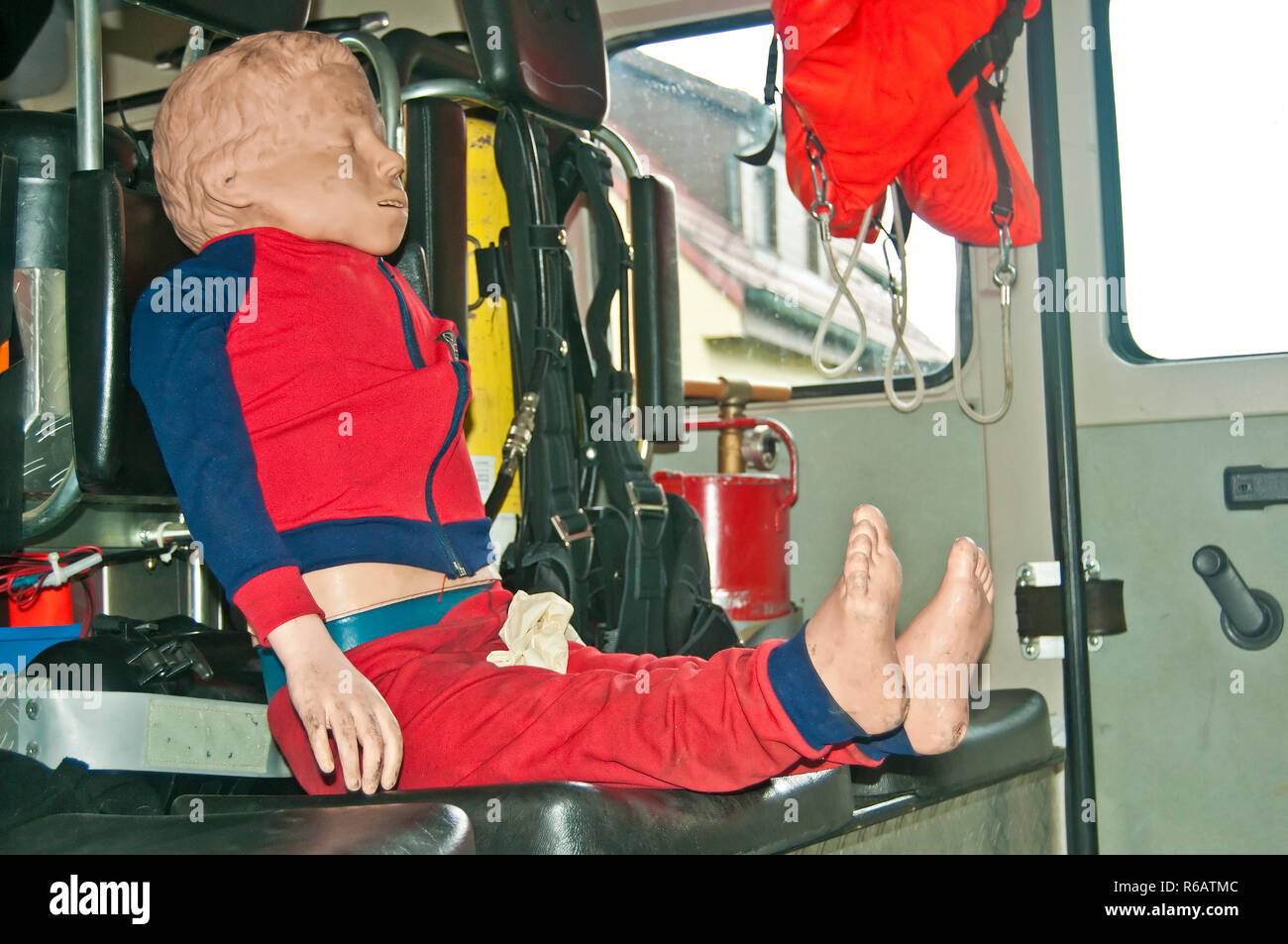 Dummy For Fire Service Drill Stock Photo - Alamy