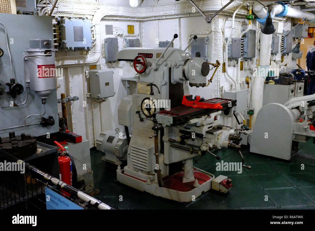 Common Machine workshop HMS Belfast - London UK Stock Photo - Alamy