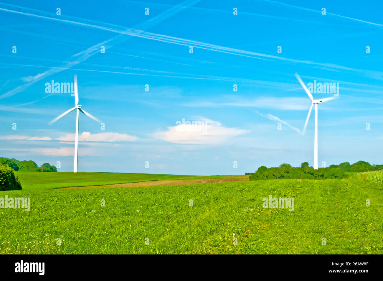 Wind Wheel In Germany Stock Photo - Alamy