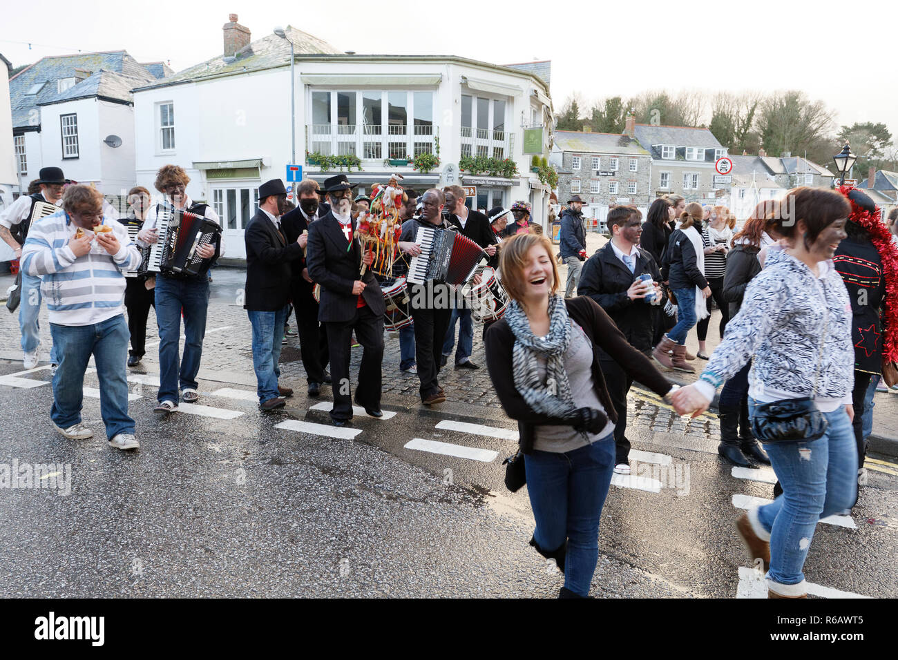 Mummers Day sometimes known as Darkie Day, ancient traditional parade ...