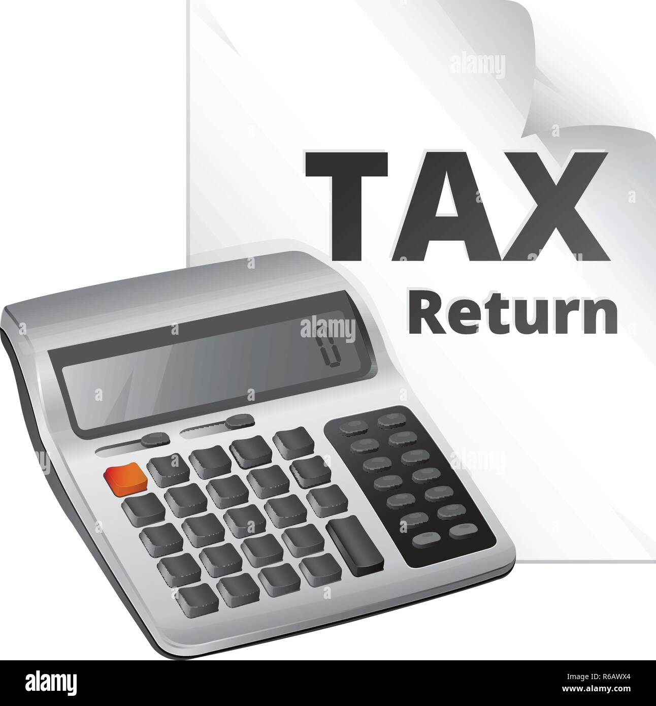 Tax Return - Illustration as EPS 10 File Stock Vector Image & Art - Alamy