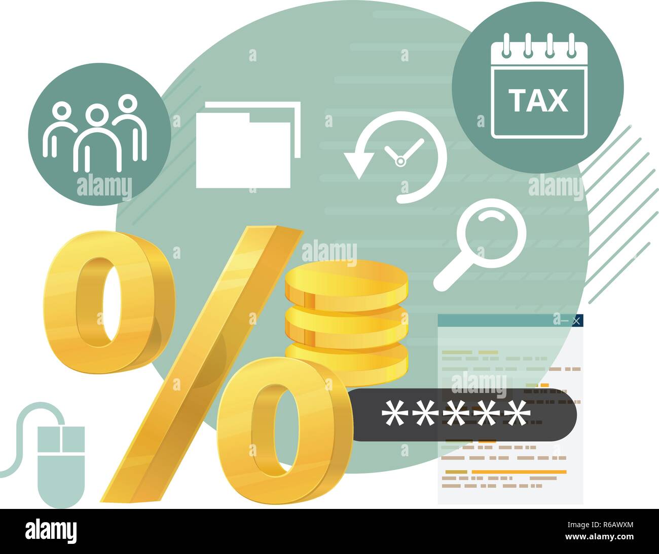 Indian income tax Stock Vector Images - Alamy