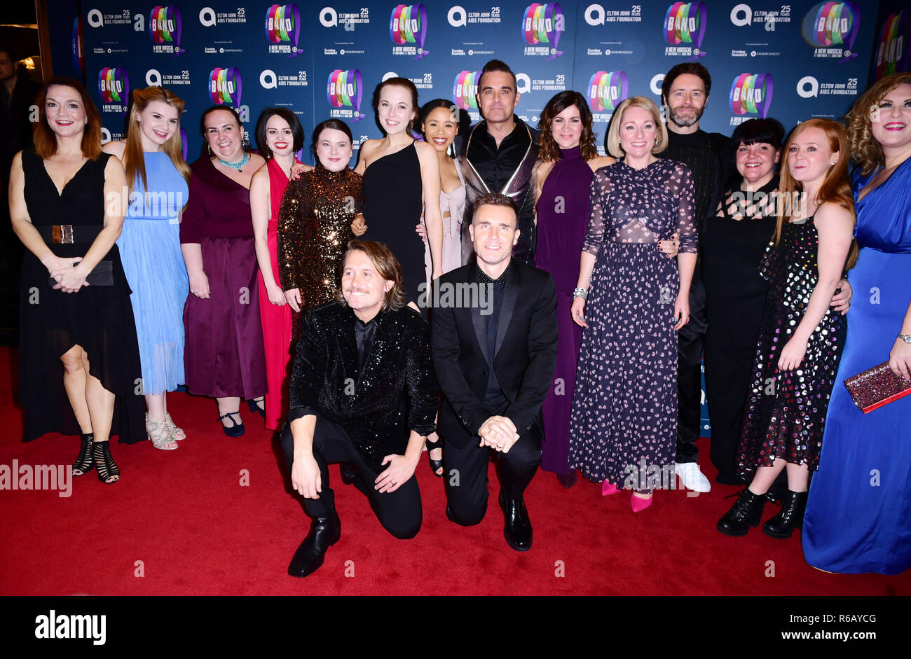Take That and the cast of The band The Musical attending the Gala Night ...