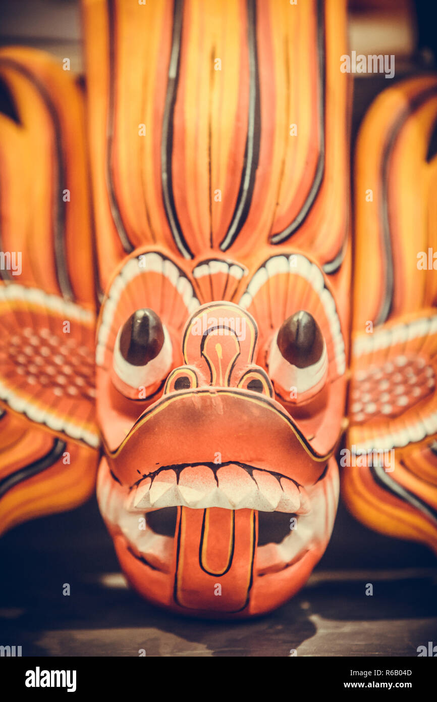 Thai mask detail Stock Photo - Alamy