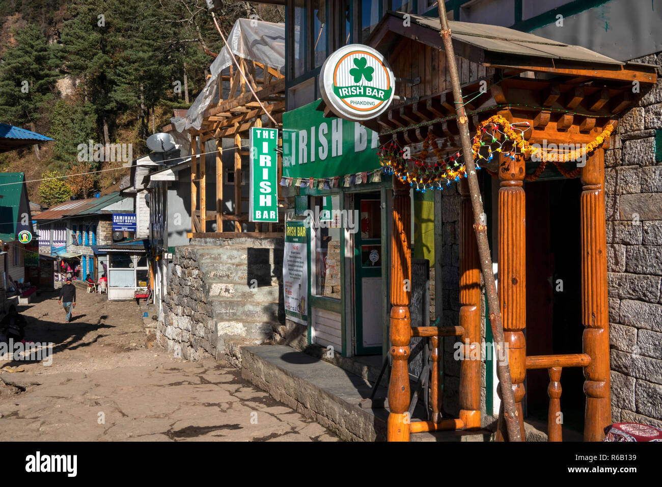 Namche bazaar irish pub hi-res stock photography and images - Alamy