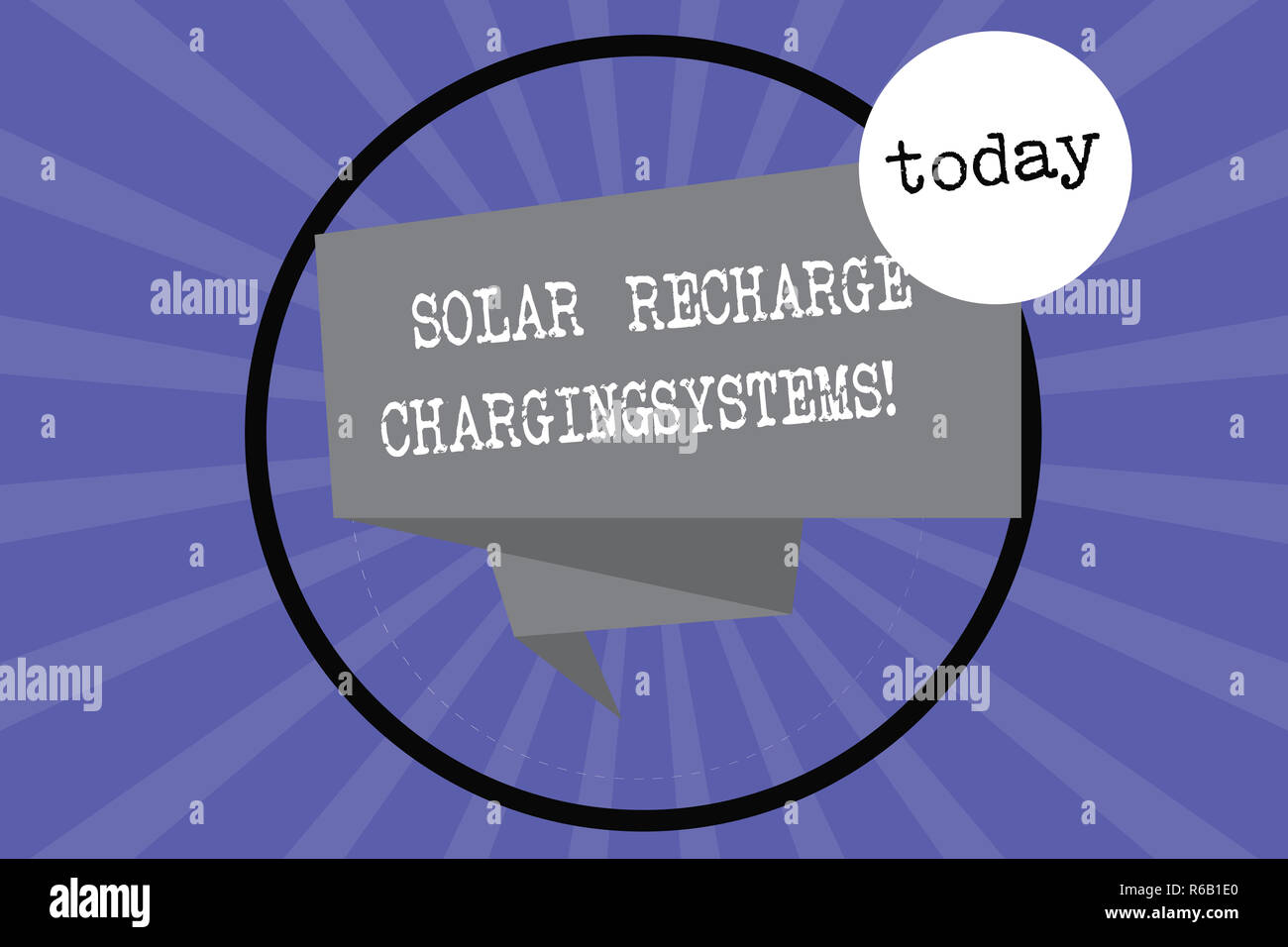 Text sign showing Solar Recharge Charging Systems. Conceptual photo New innovative alternative ...