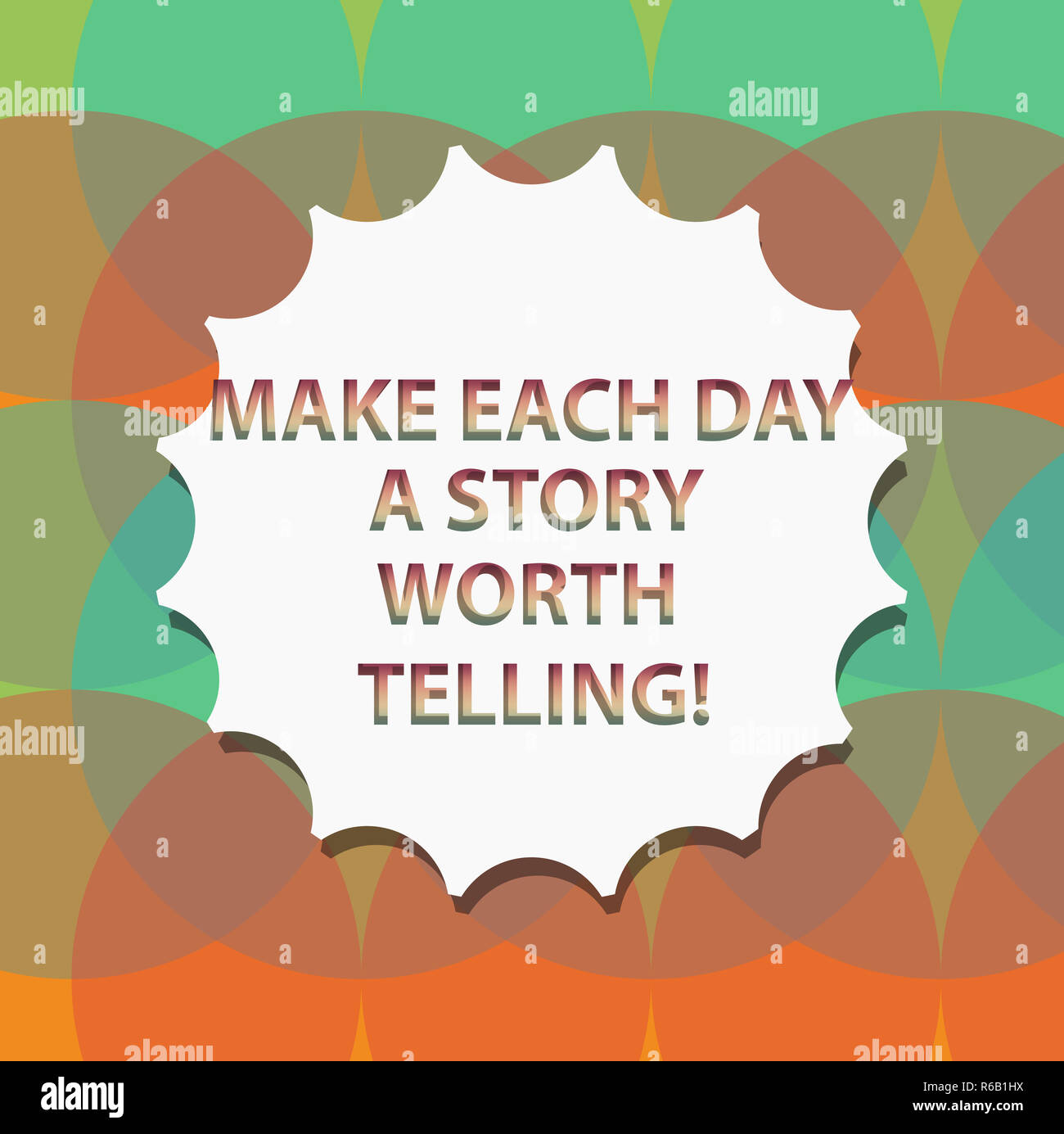 Word writing text Make Each Day A Story Worth Telling. Business concept ...