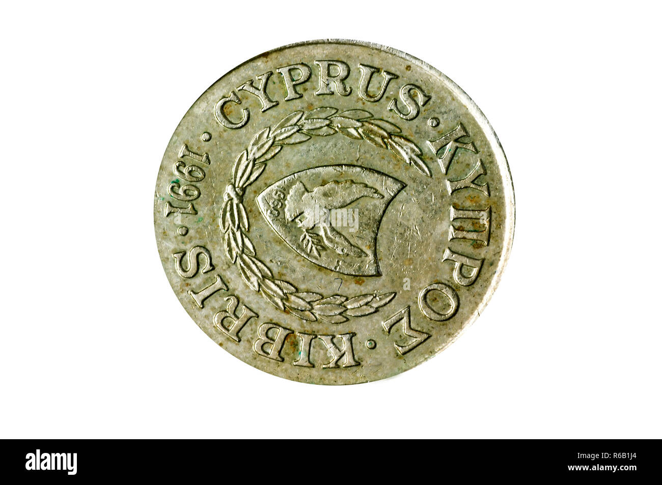 Former European Currency Of Cyprus Stock Photo - Alamy