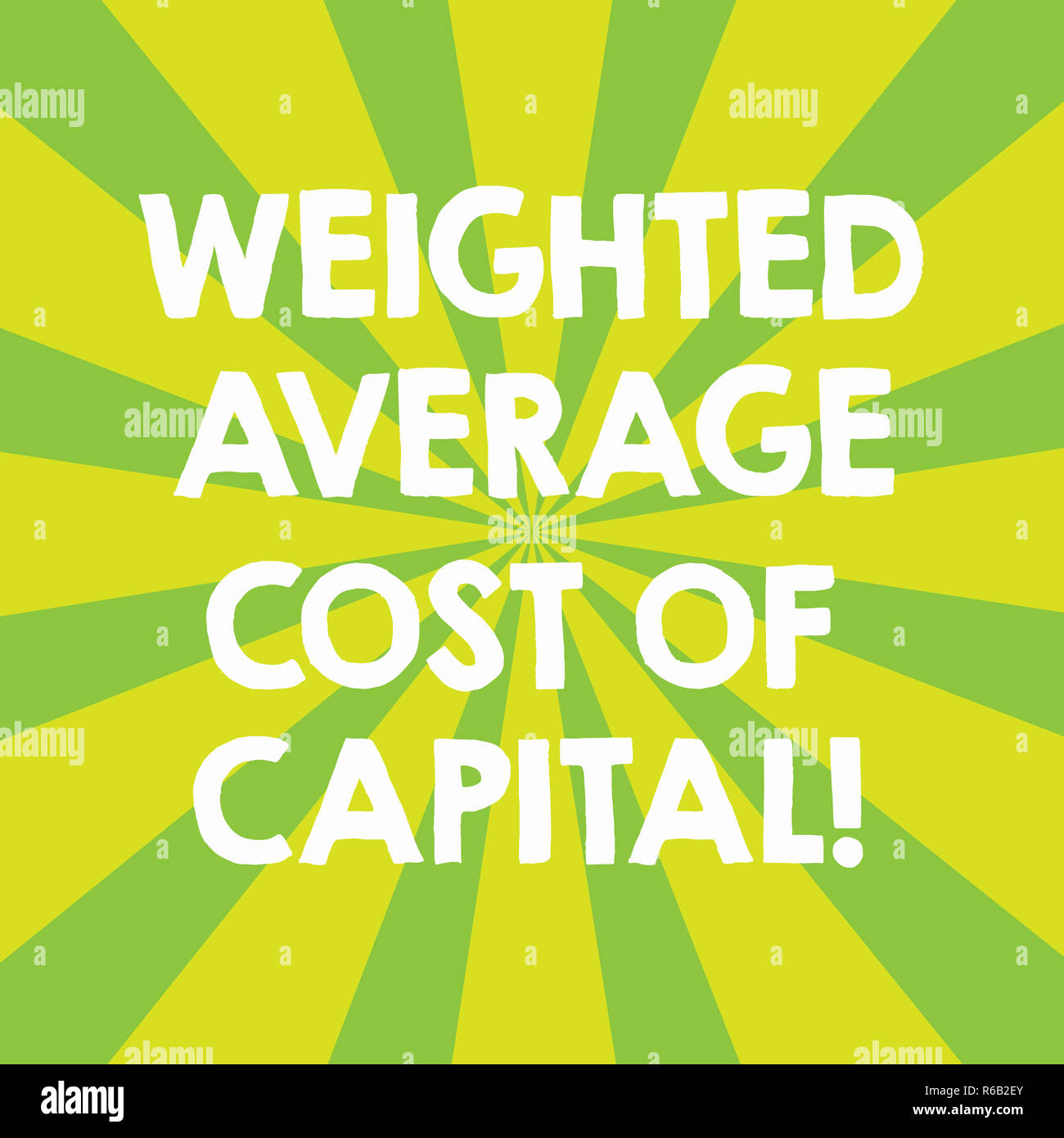 Handwriting text Weighted Average Cost Of Capital. Concept meaning Wacc ...