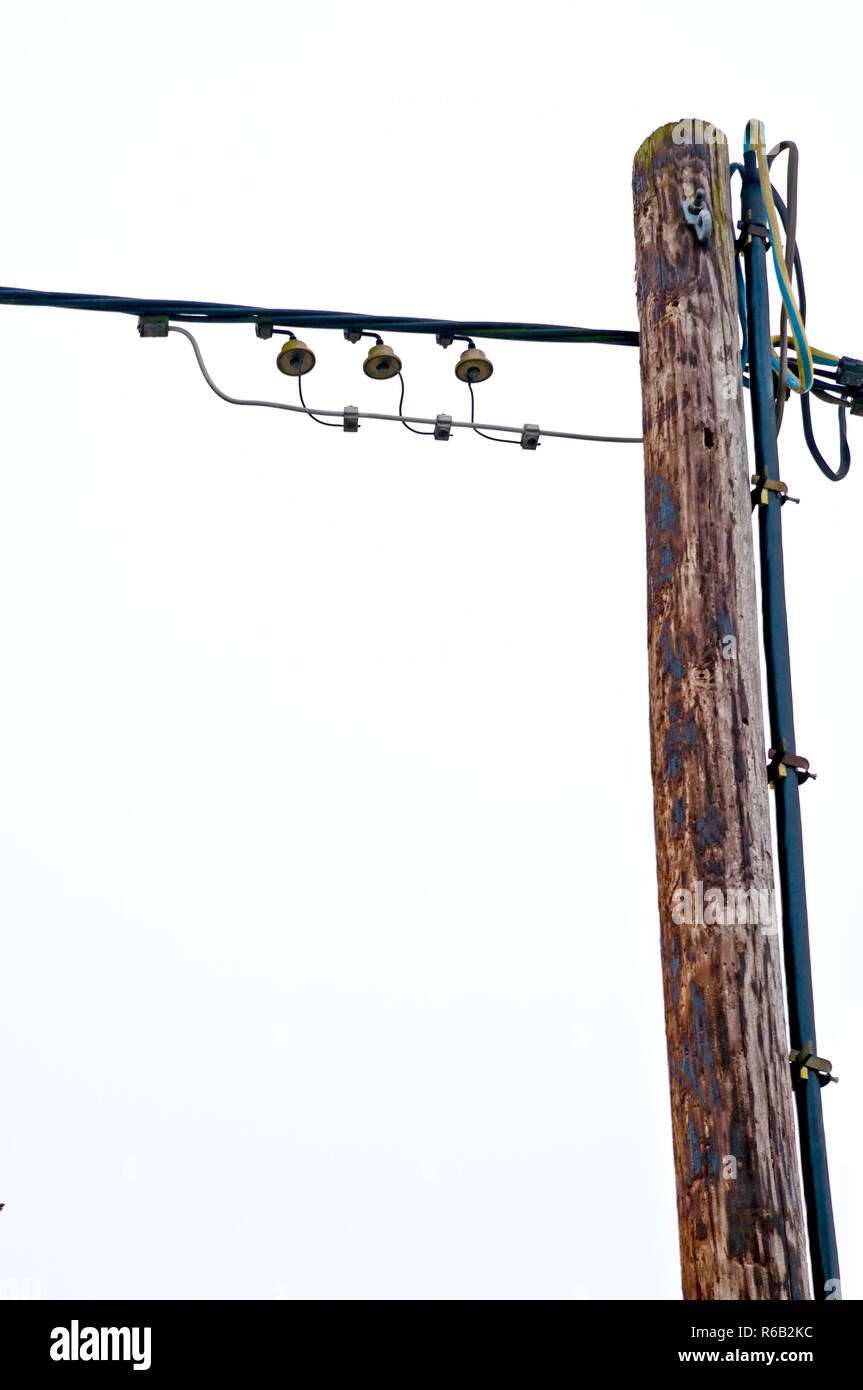 Antique telephone pole hi-res stock photography and images - Alamy