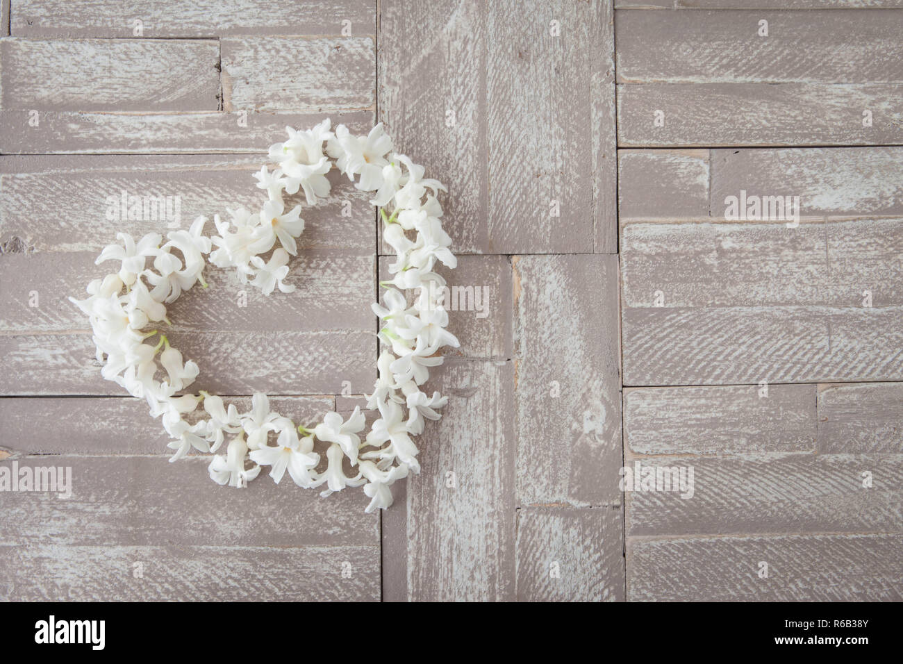 Heart Made From Flowers Stock Photo - Alamy