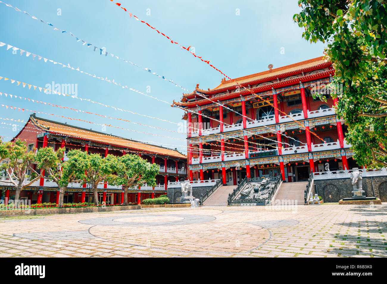 Baguashan Buddha Temple at Bagua Mountain in Changhua, Taiwan Stock ...
