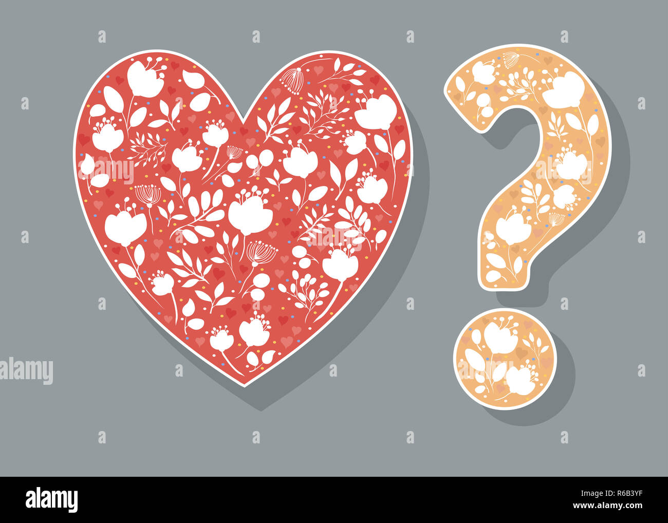 Heart question icon hi-res stock photography and images - Alamy