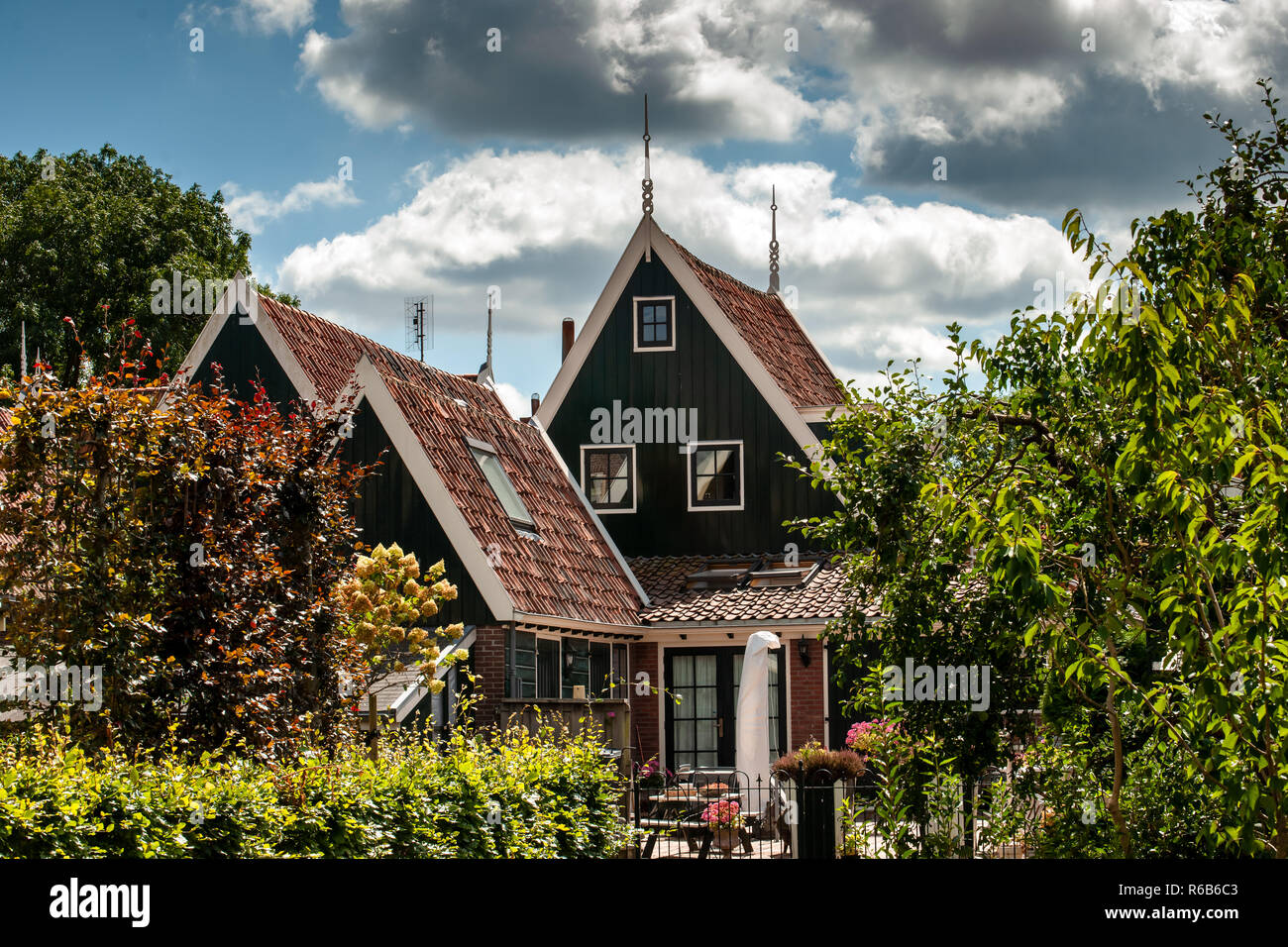 Details of cultural heritage in an old Dutch village (De Rijp) in North ...