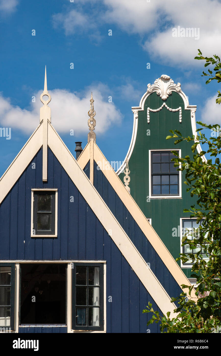 Details of cultural heritage in an old Dutch village (De Rijp) in North ...