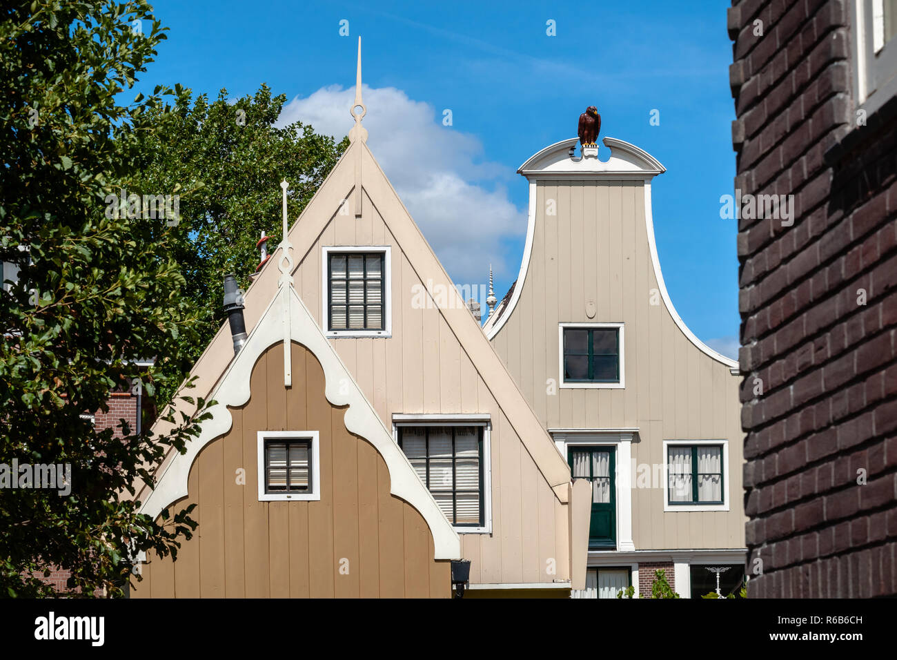 Details of cultural heritage in an old Dutch village (De Rijp) in North ...